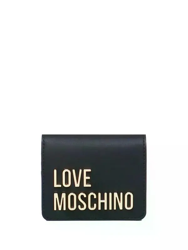 Moschino Logo-lettering Wallet - Black