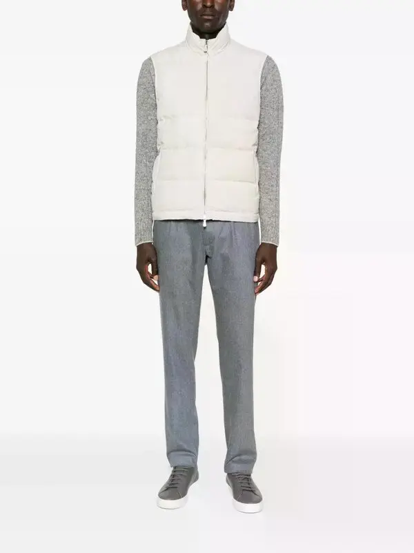 Eleventy Quilted Zip-front Vest