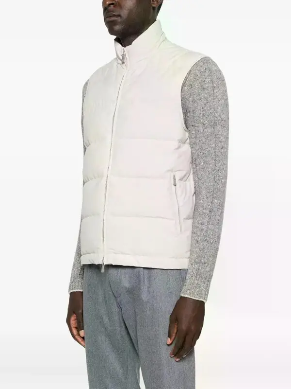 Eleventy Quilted Zip-front Vest