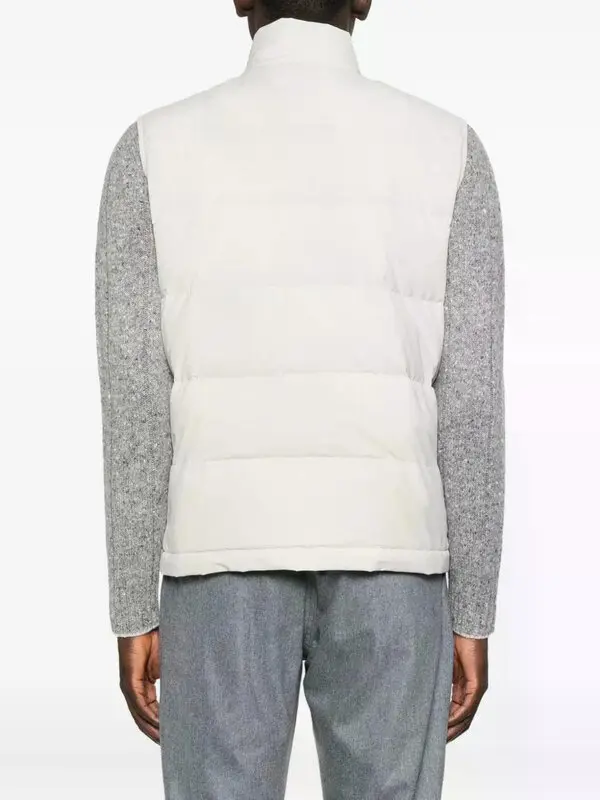Eleventy Quilted Zip-front Vest
