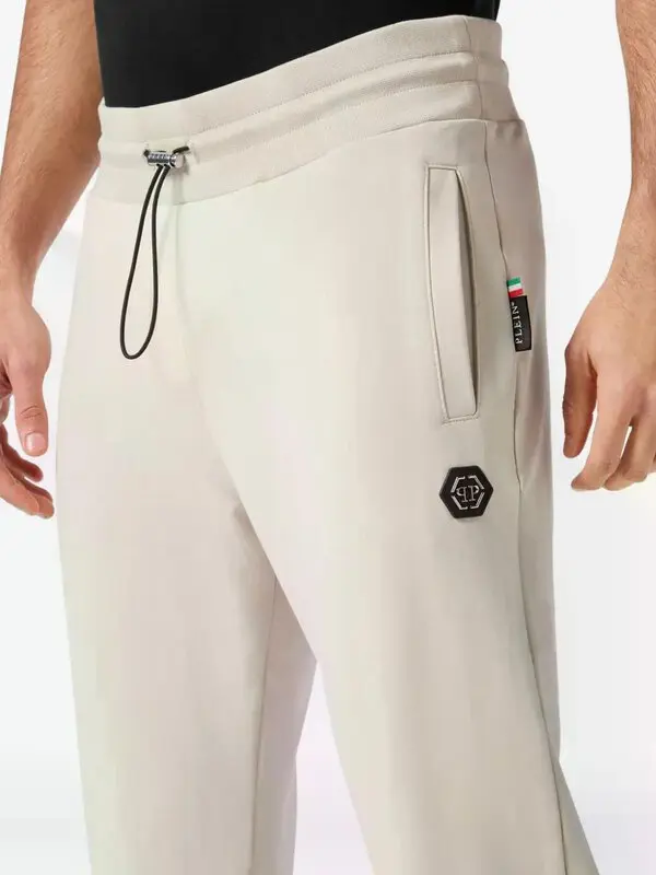 Philipp Plein Logo-patch Track Pants - Neutrals