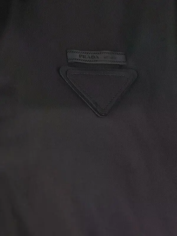 Prada Logo Plaque Cropped Jacket