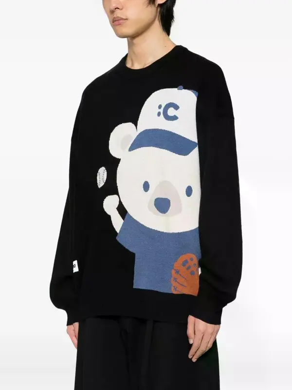 CHOCOOLATE Bear-print Jumper