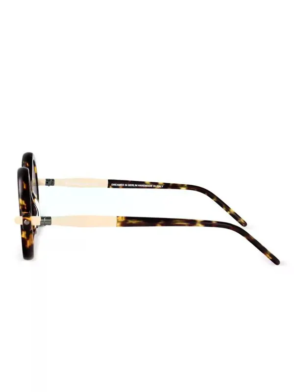 KUBORAUM Tortoiseshell Round-frame Sunglasses