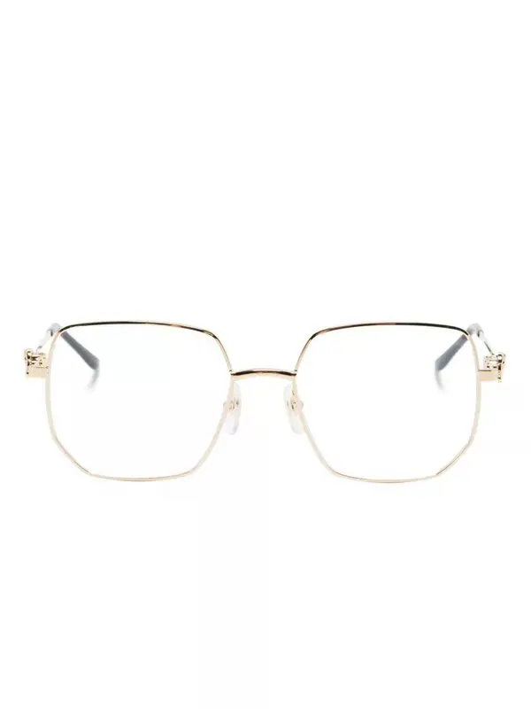 CARTIER Geometric-frame Glasses - Gold