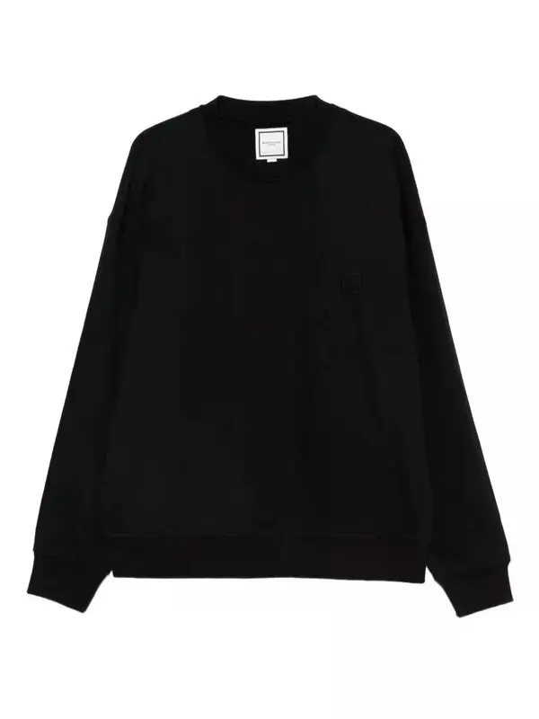 WOOYOUNGMI Long-sleeved Sweater With Logo Patch