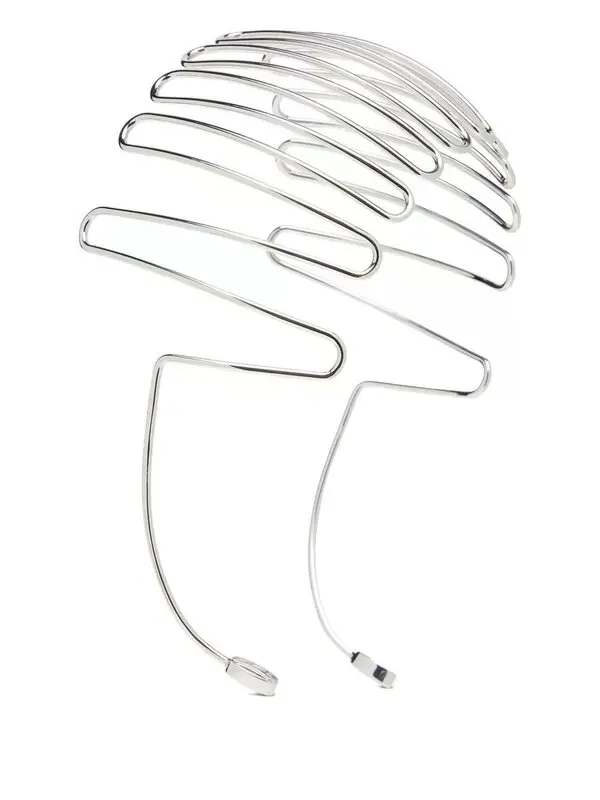 DIESEL Volt-d Curved-line Headband - Silver