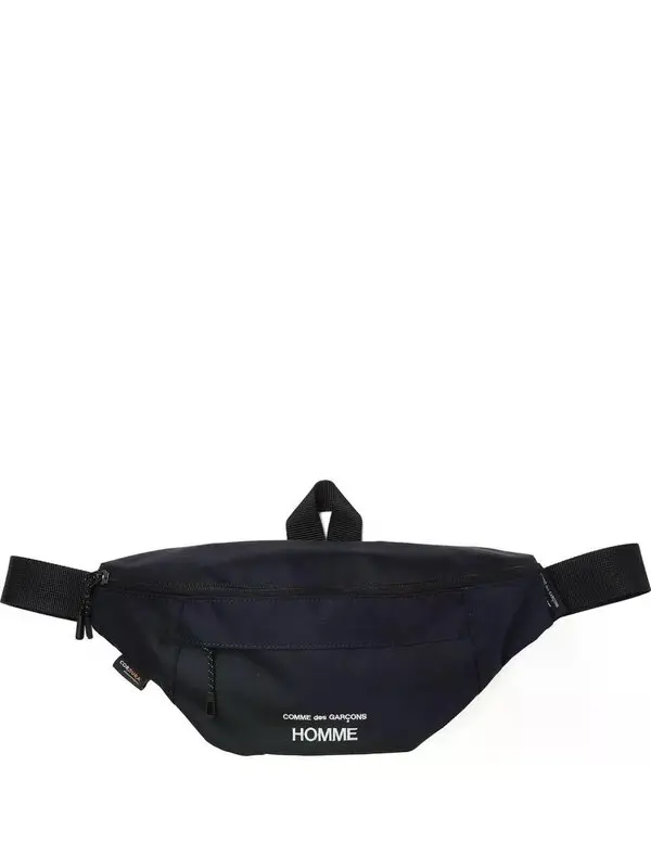 Comme Des Garçons Logo-embroidered Messenger Bag - Blue