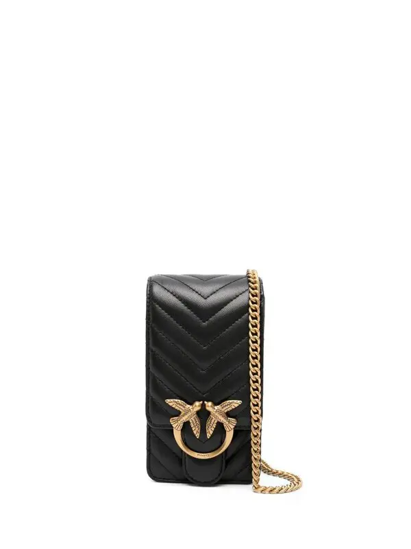 Pinko Love One Smartphone Bag - Black