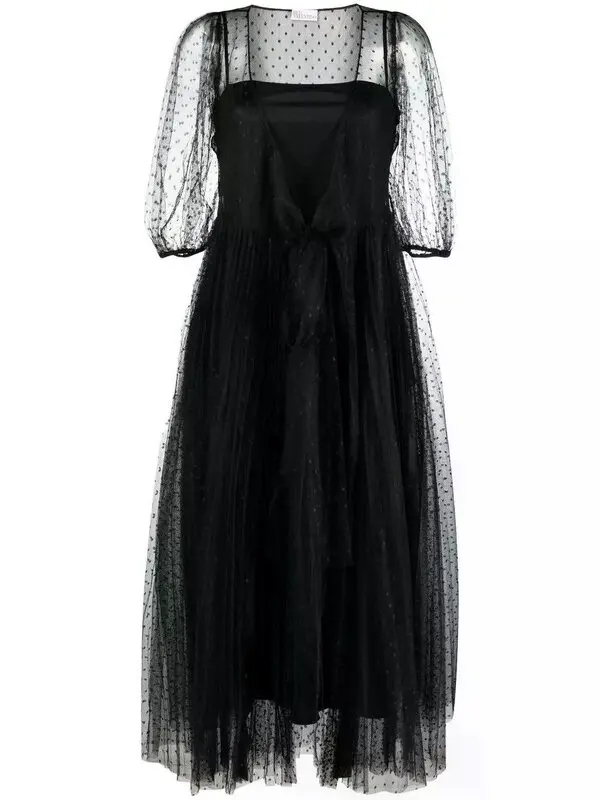 Red Valentino Tulle Midi Dress