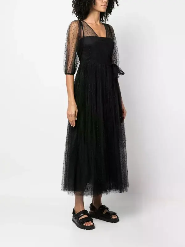 Red Valentino Tulle Midi Dress