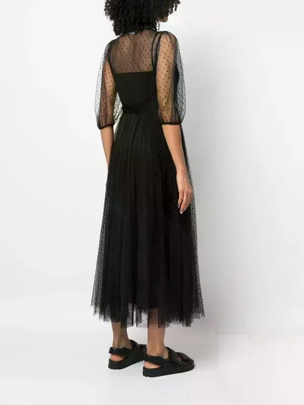 Red Valentino Tulle Midi Dress