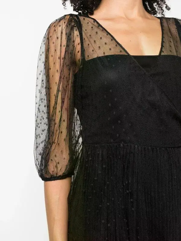 Red Valentino Tulle Midi Dress