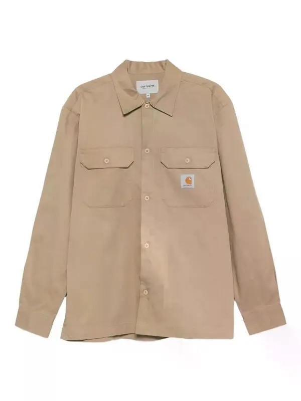 Carhartt Work In Progress Logo-patch Shirt - Neutrals