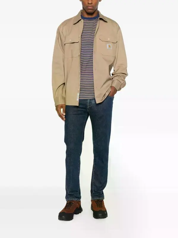 Carhartt Work In Progress Logo-patch Shirt - Neutrals