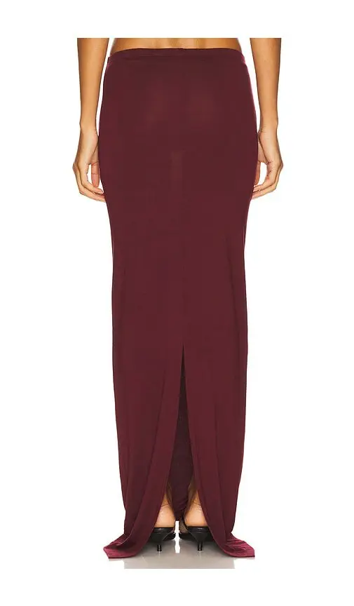 Eterne Maxi Soft Jersey Skirt - Wine