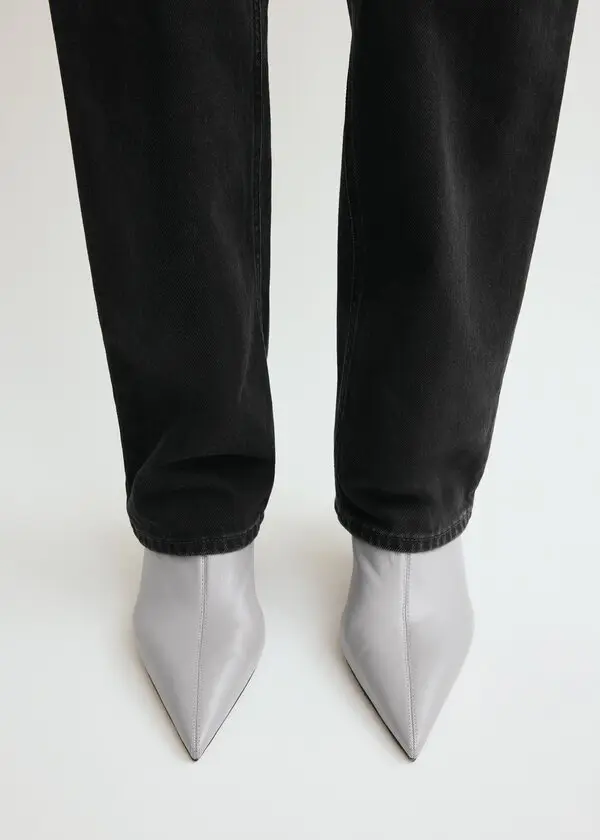 TOTEME Nappa Heeled Sock Boots