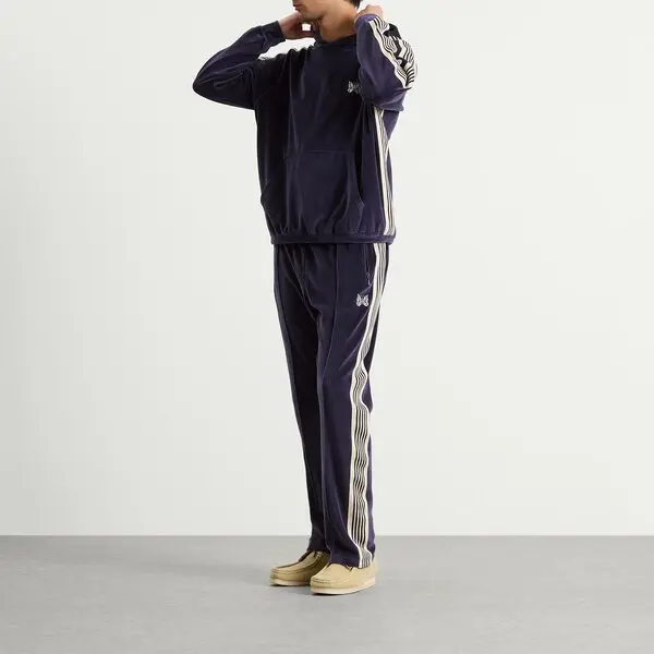 Needles Velour Track Hoodie - Navy | Editorialist