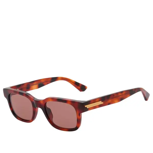 Bottega Veneta Bv1411s Stretch Sunglasses - Havana/red