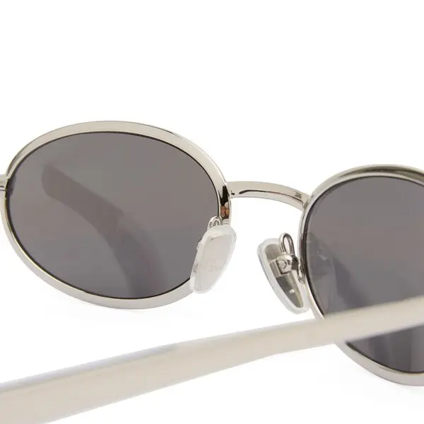 Gucci Gg1942s Round Frame Sunglasses - Silver/grey