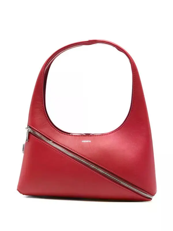 Coperni Diagonal-zip Leather Shoulder Bag