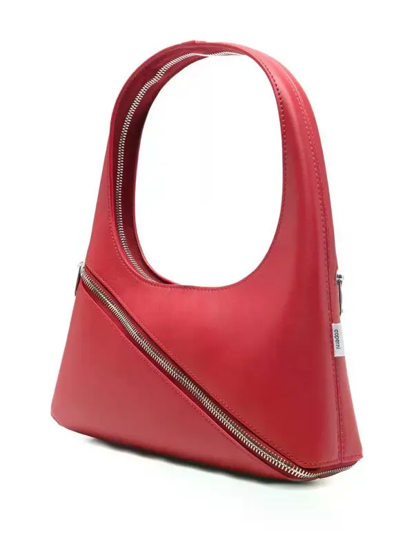 Coperni Diagonal-zip Leather Shoulder Bag