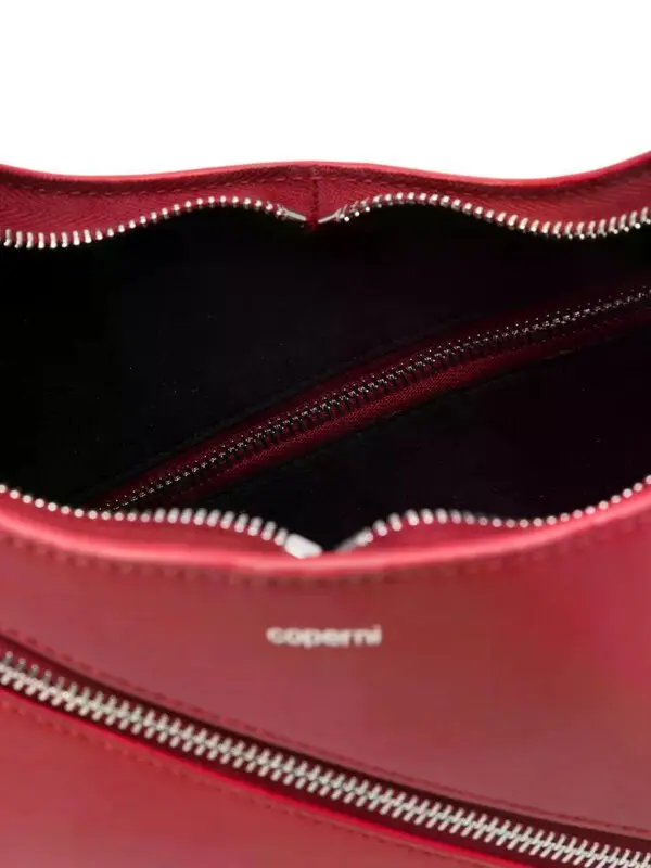Coperni Diagonal-zip Leather Shoulder Bag