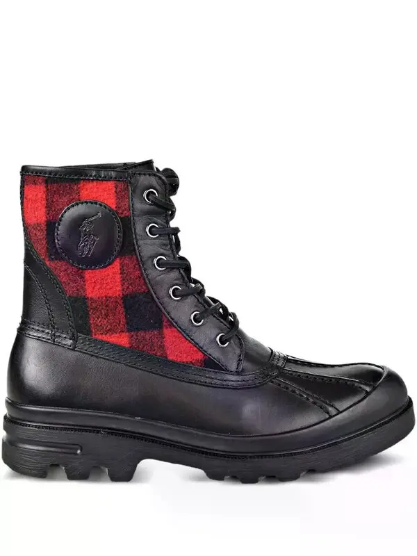 Polo Ralph Lauren Plaid-panel Boots