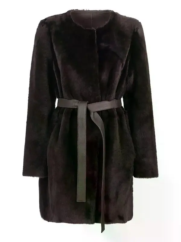 DESA 1972 Sheepskin Belted Coat