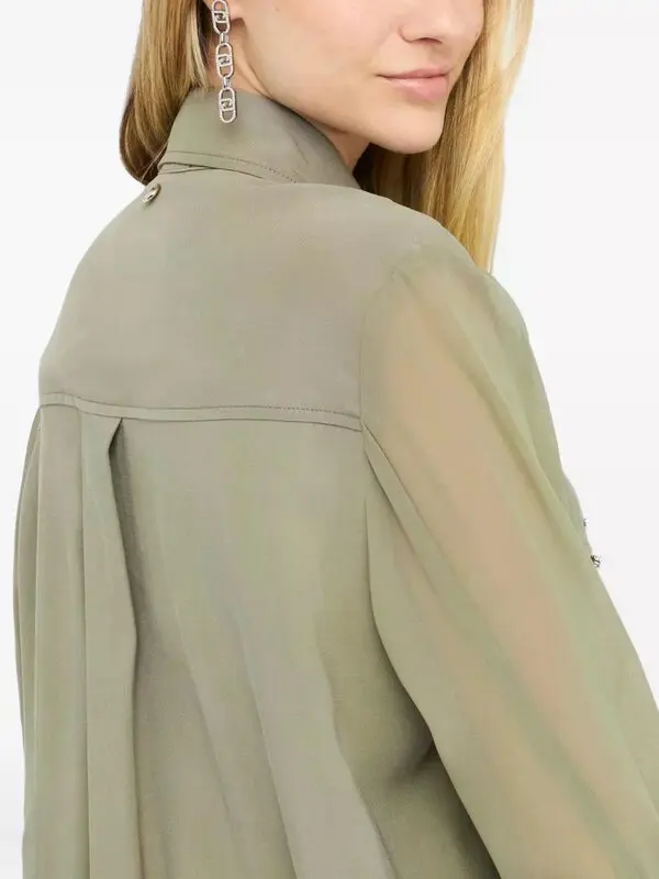 Liu Jo Flap-pocket Shirt With Pearl Embellishments