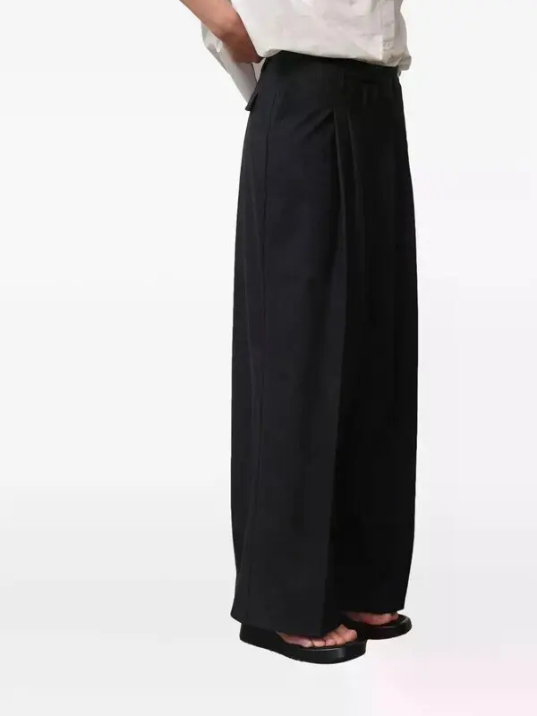 HERSKIND Pinstripe Pleated Front Trousers