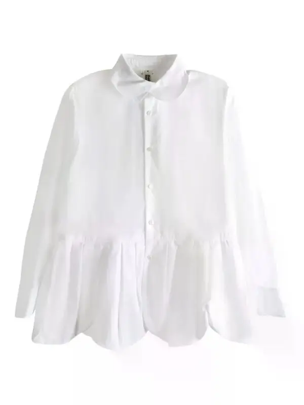 Noir Kei Ninomiya Peter Pan Collar Pleated Blouse
