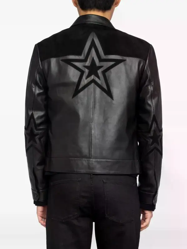 Zadig&Voltaire Star-appliqué Leather Jacket