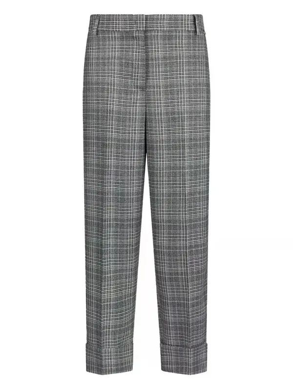 Liu Jo Plaid Cuffed Trousers