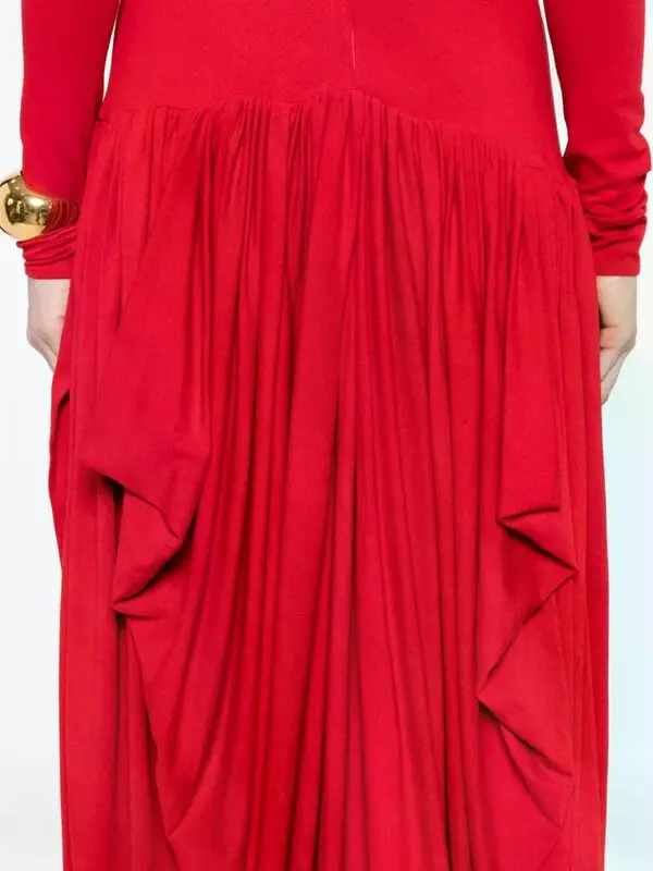 Magda Butrym High-neck Pleated Dress