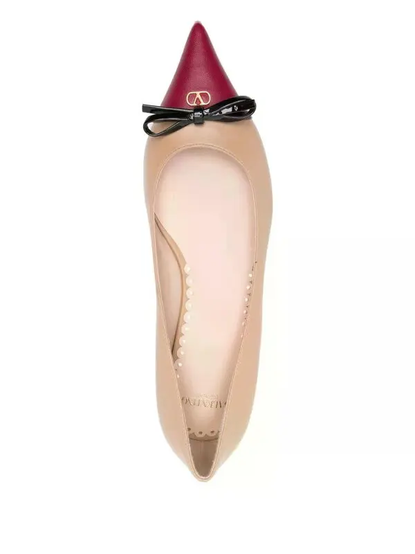 Valentino Garavani Bow-detail Pointed-toe Pumps