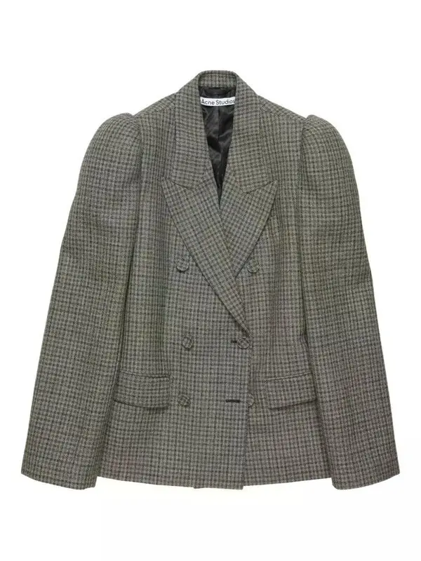 Acne Studios Houndstooth Double-breasted Blazer