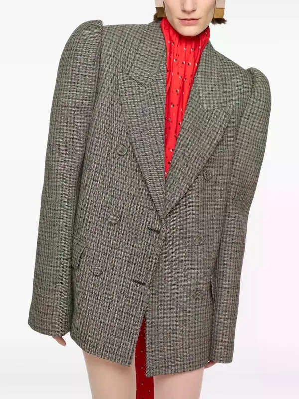 Acne Studios Houndstooth Double-breasted Blazer