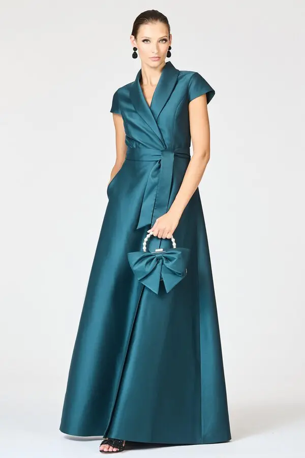 Sachin & Babi Etienne Gown - Forest Green