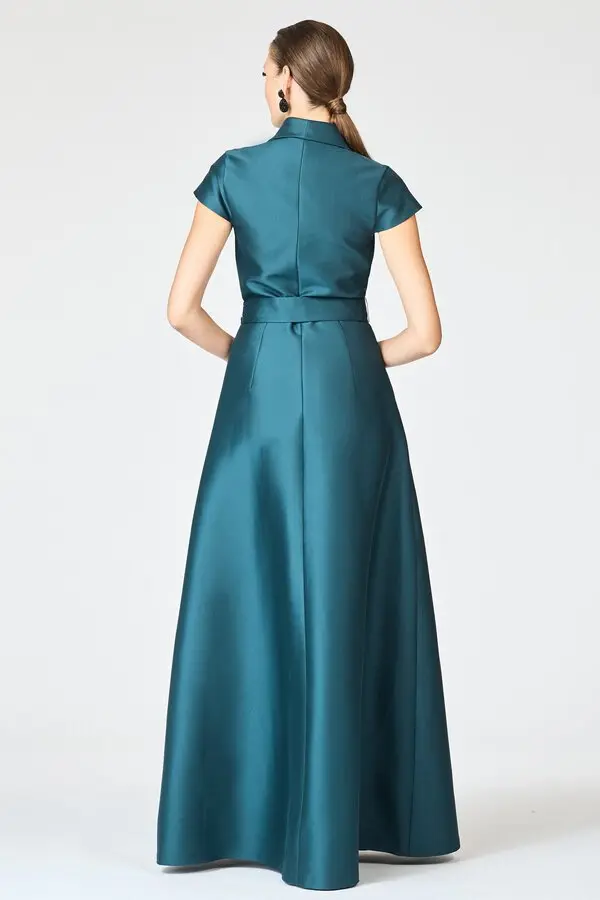 Sachin & Babi Etienne Gown - Forest Green