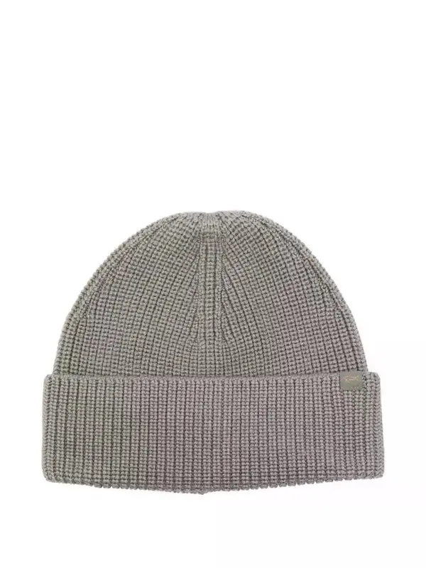 Paul & Shark Ribbed Beanie - Green