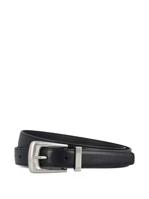Saint Laurent Folk-buckle Belt - Black