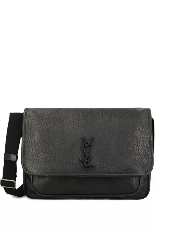 Saint Laurent Niki Logo Messenger Bag - Black