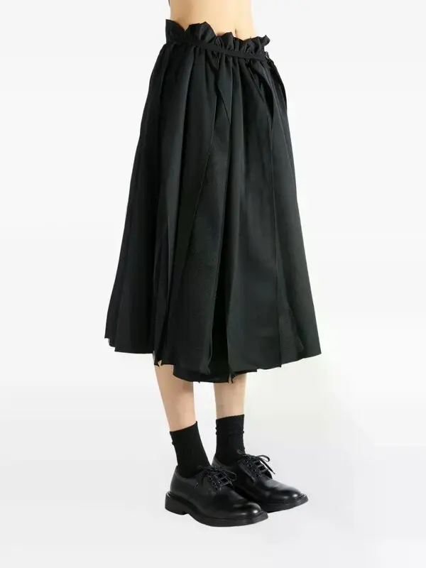 COMME DES GARÇONS TAO Pleated Drawstring Midi Skirt