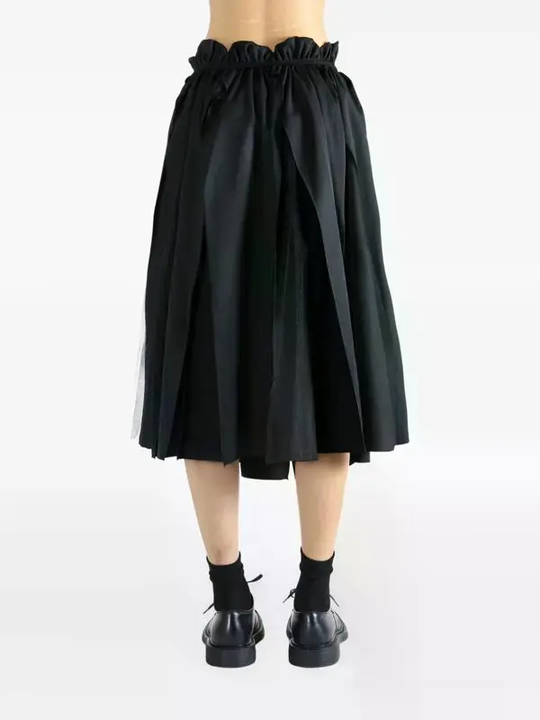COMME DES GARÇONS TAO Pleated Drawstring Midi Skirt