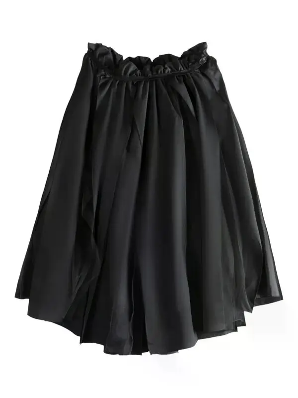COMME DES GARÇONS TAO Pleated Drawstring Midi Skirt