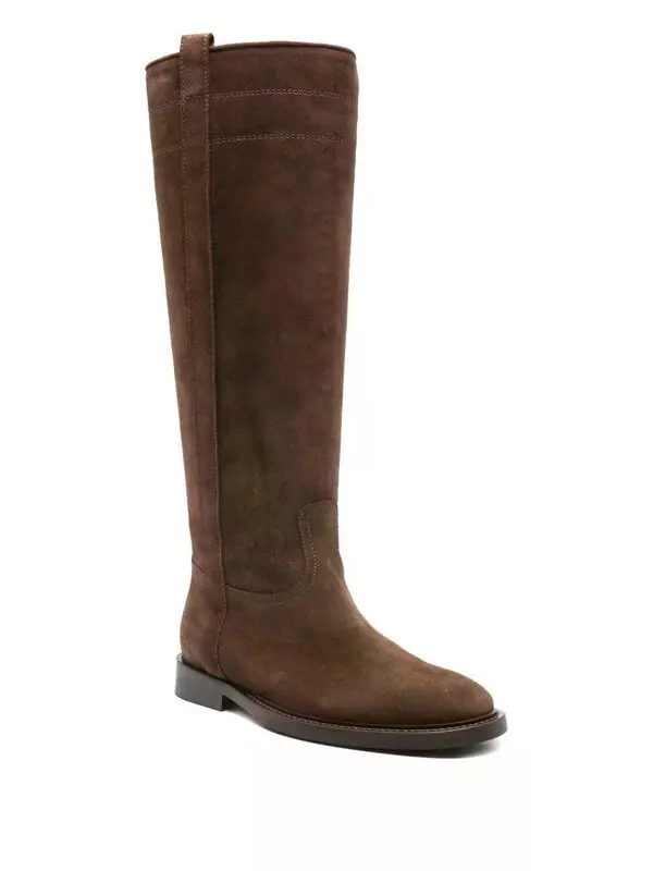 ANNA F. Suede Knee-high Boots
