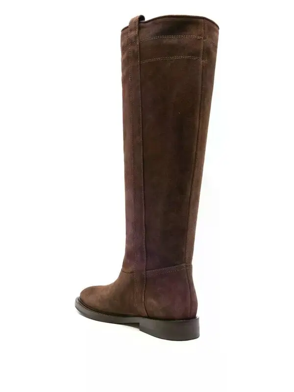 ANNA F. Suede Knee-high Boots
