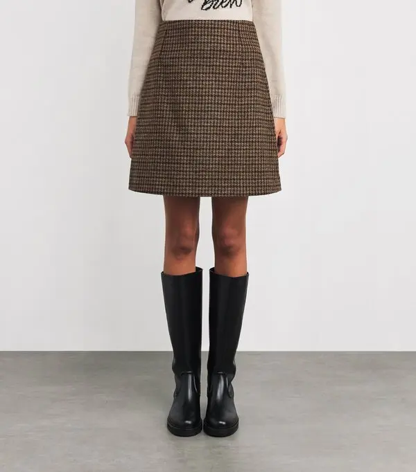 Max Mara Wool-blend A-line Skirt