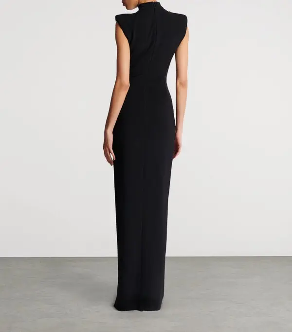 Balmain Zip-detail Maxi Dress - Black